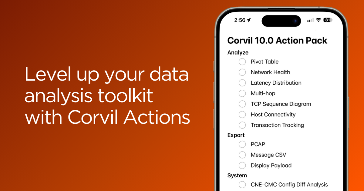 Corvil Actions: Level up your ad-hoc data analysis toolkit! | Pico