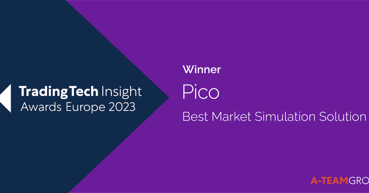 Pico’s Redline Named ‘Best Market Simulation Solution’ at TradingTech Insight Europe Awards | Pico